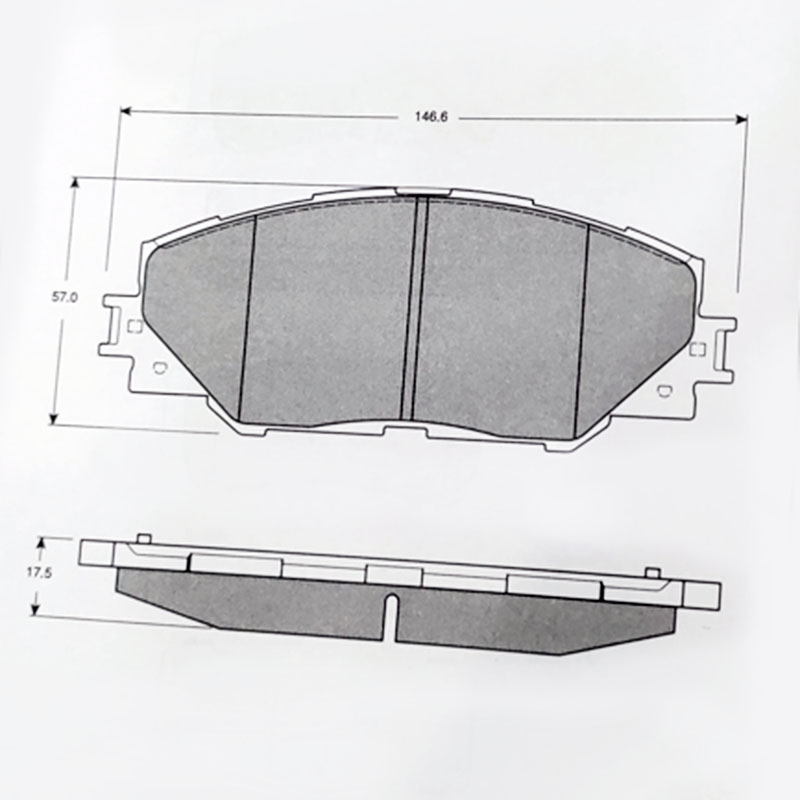 Genuine New TRW Front Axle GDB3424 Brake Pad Set For TOYOTA - IM Auto Parts